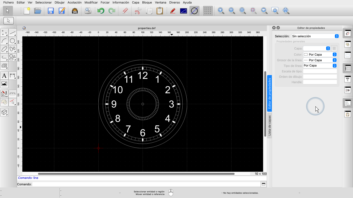 QCAD - Tutorial: 1.7 Property Editor